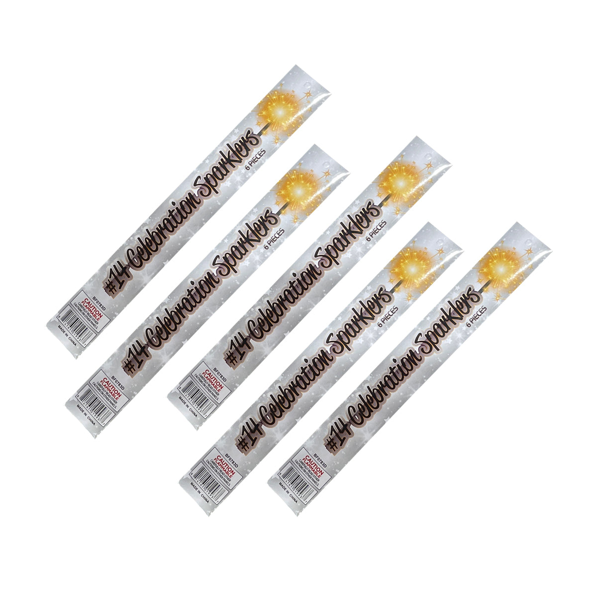 864pc #14 Gold Wedding Sparklers - 144 Packs of 6 Sparklers - FULL CAS ...